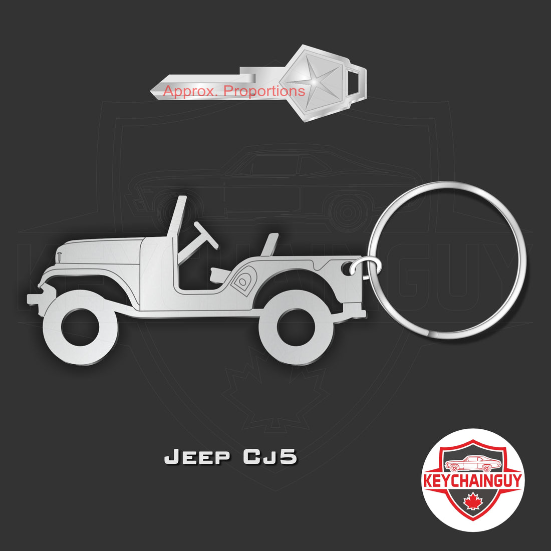Jeep CJ5 Keychains – Keychainguy
